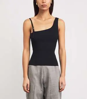 Sandro Knitted Asymmetric Tank Top