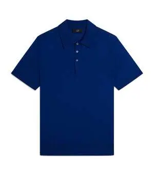 Dunhill Cotton-mulberry Silk Polo Shirt