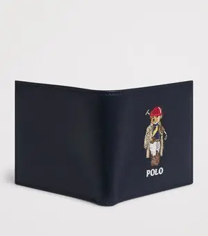 Polo Ralph Lauren Leather Polo Bear Bifold Wallet