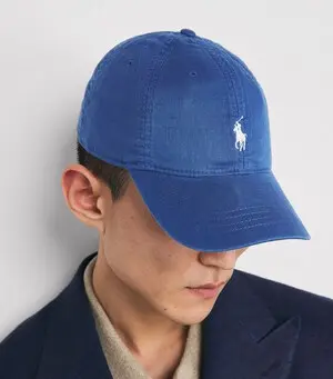 Polo Ralph Lauren Linen Baseball Cap - Blue