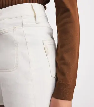 Paige Denim Dani Shorts - Ivory