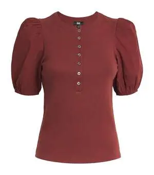 Paige Stretch-cotton Brandy Top - Orange