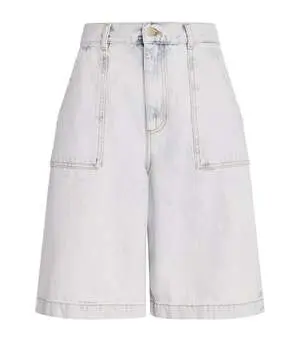 Sandro Denim Bermuda Shorts - Blue