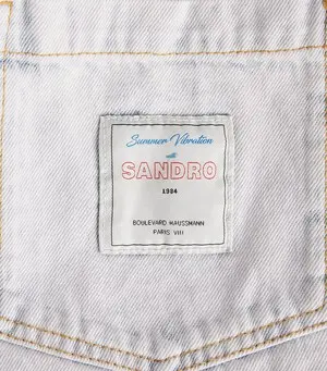 Sandro Denim Bermuda Shorts - Blue