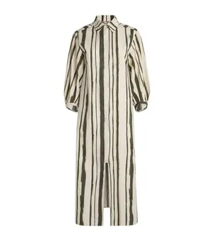 Max Mara Cotton Stripe Shirt Dress