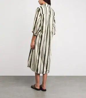 Max Mara Cotton Stripe Shirt Dress