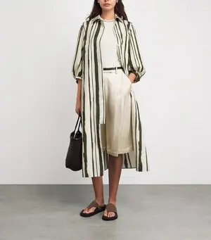 Max Mara Cotton Stripe Shirt Dress