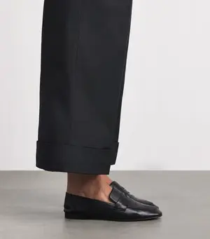 Claudie Pierlot Cotton-blend Wide-leg Trousers