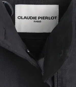 Claudie Pierlot Cotton-blend Wide-leg Trousers