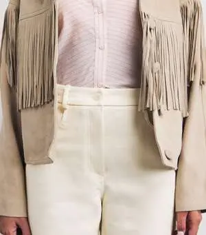 Claudie Pierlot Cotton Wide-leg Trousers