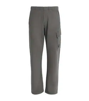 C.P. COMPANY Cotton Goggle Sweatpants - Grey