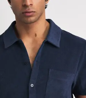 Vilebrequin Organic Cotton Terry-blend Charli Shirt - Blue