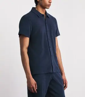 Vilebrequin Organic Cotton Terry-blend Charli Shirt - Blue