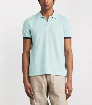 Vilebrequin Organic Cotton Palatin Polo Shirt - Blue