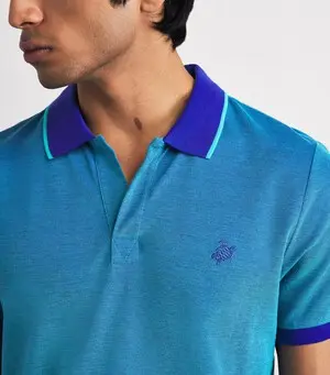 Vilebrequin Organic Cotton Palatin Polo Shirt - Blue