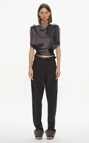 Christopher Esber Rowan Sateen Wide-leg Pants