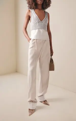 Christopher Esber Rowan Sateen Wide-leg Pants