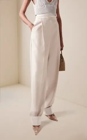 Christopher Esber Rowan Sateen Wide-leg Pants