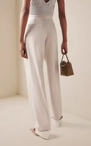 Christopher Esber Rowan Sateen Wide-leg Pants