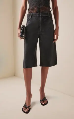 Christopher Esber Elson Haircalf Denim Shorts