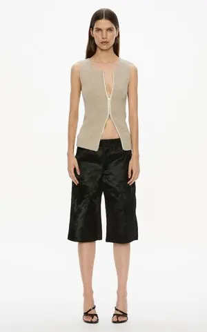 Christopher Esber Elson Haircalf Denim Shorts