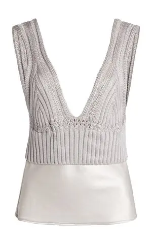 Christopher Esber Vesta Monument Cami Top - Silver