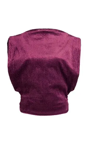 Christopher Esber Banyan Cotton-blend Top - Purple