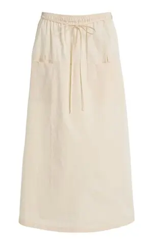 DEIJI STUDIOS Loop Pocket Cotton Maxi Skirt