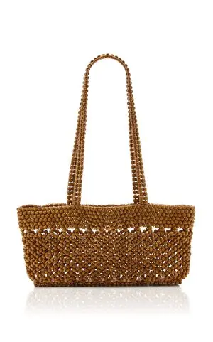 CORDERA Wood-beaded Handbag