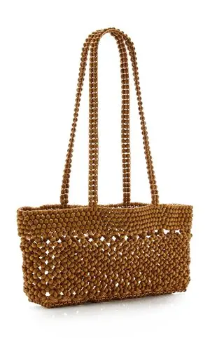 CORDERA Wood-beaded Handbag