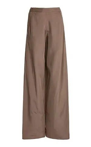 Christopher Esber Vera Bias Wide-leg Pants - Taupe