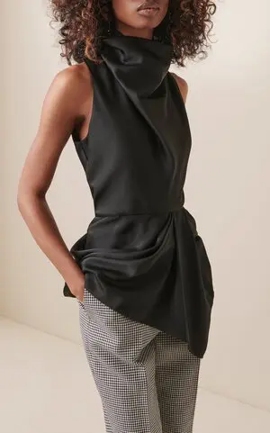 Givenchy Draped Satin Top