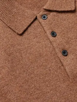 BEAMS Wool Polo Shirt - Brown