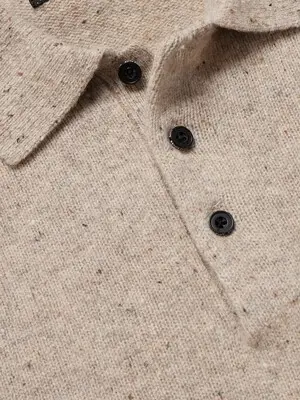 BEAMS Wool Polo Shirt - Neutrals