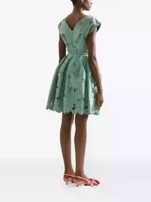 Erdem Embroidered Mini Dress - Green
