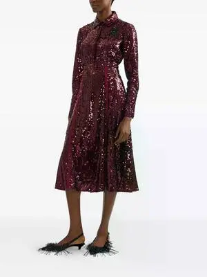 Erdem Sequin A-line Skirt