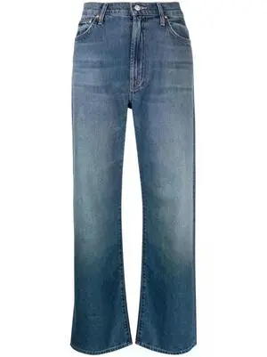 MOTHER The Dodger Ankle Cropped Straight-leg Jeans