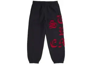 Supreme Cut Out Sweatpant - Black
