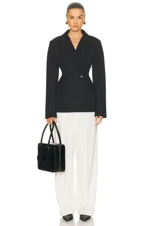 EAVES Kari Classic Suiting Blazer - Black