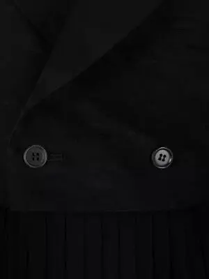 Comme Des Garçons Pleated Button Dress