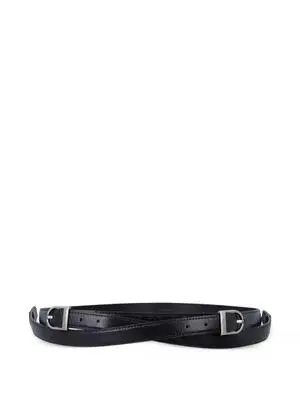 LOW CLASSIC Two-way Buckle Belt - Black