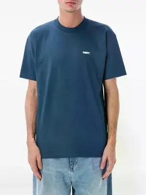 Obey Watching T-shirt - Blue