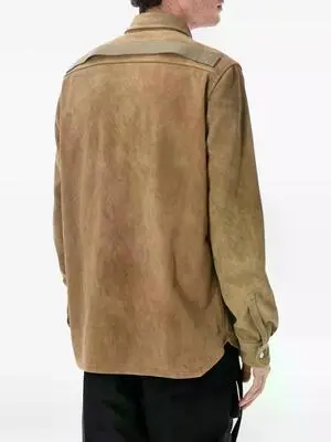 Rick Owens Long Sleeve Shirt Jacket - Brown