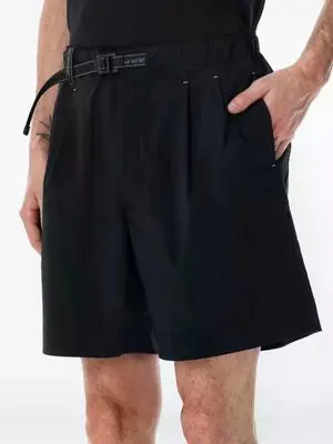 AND WANDER Pleat-detail Shorts