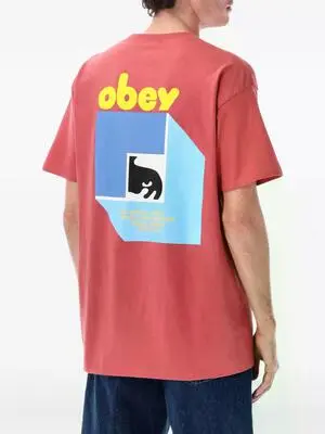 Obey Peep Hole T-shirt - Red
