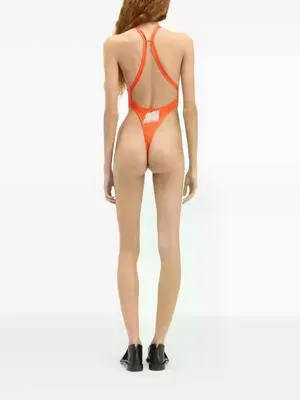 JEAN PAUL GAULTIER Gingham Open Back One-piece Swimsuit