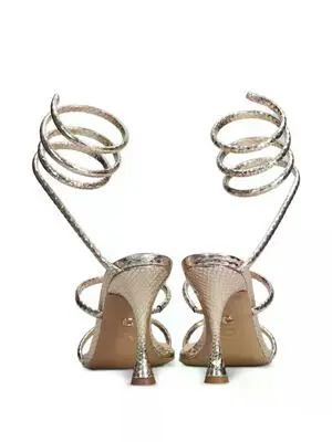 Lola Cruz Greta 95 Spiral Ankle Sandals
