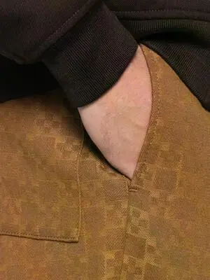 Sandro Patterned Wide-leg Jeans - Brown