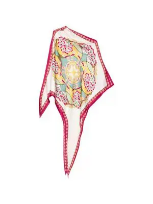 La DoubleJ Graphic-print Silk Shawl - Neutrals