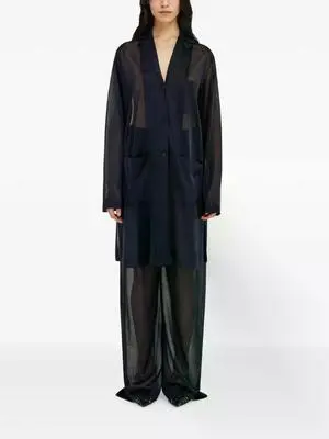 FERRAGAMO Sheer Fringe Cardigan